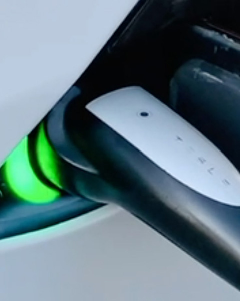 Charging the Tesla - Hertz Electric Vehicles