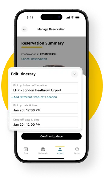 Car Hire App | Easy Car Rental & Booking Application with Hertz