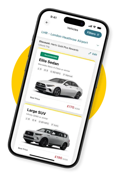 Car Hire App | Easy Car Rental & Booking Application with Hertz