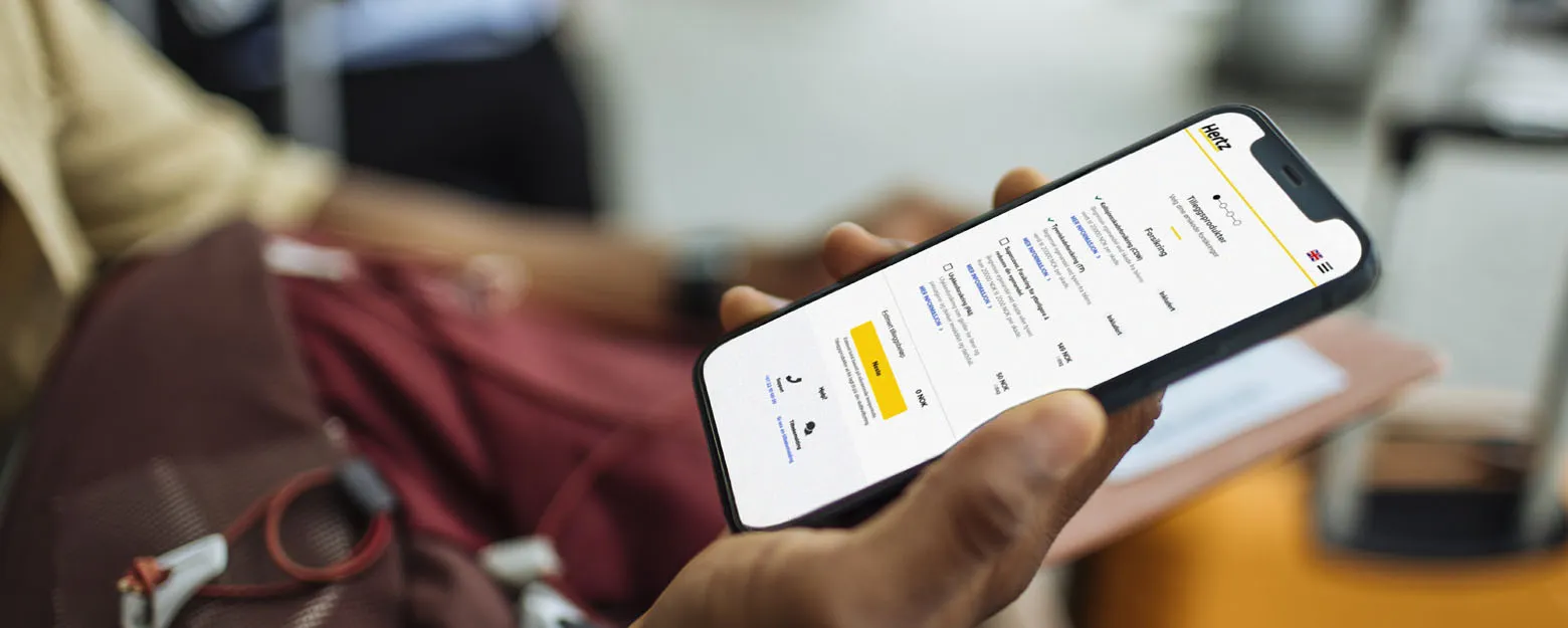 Online Check-in | Hertz Bilutleie